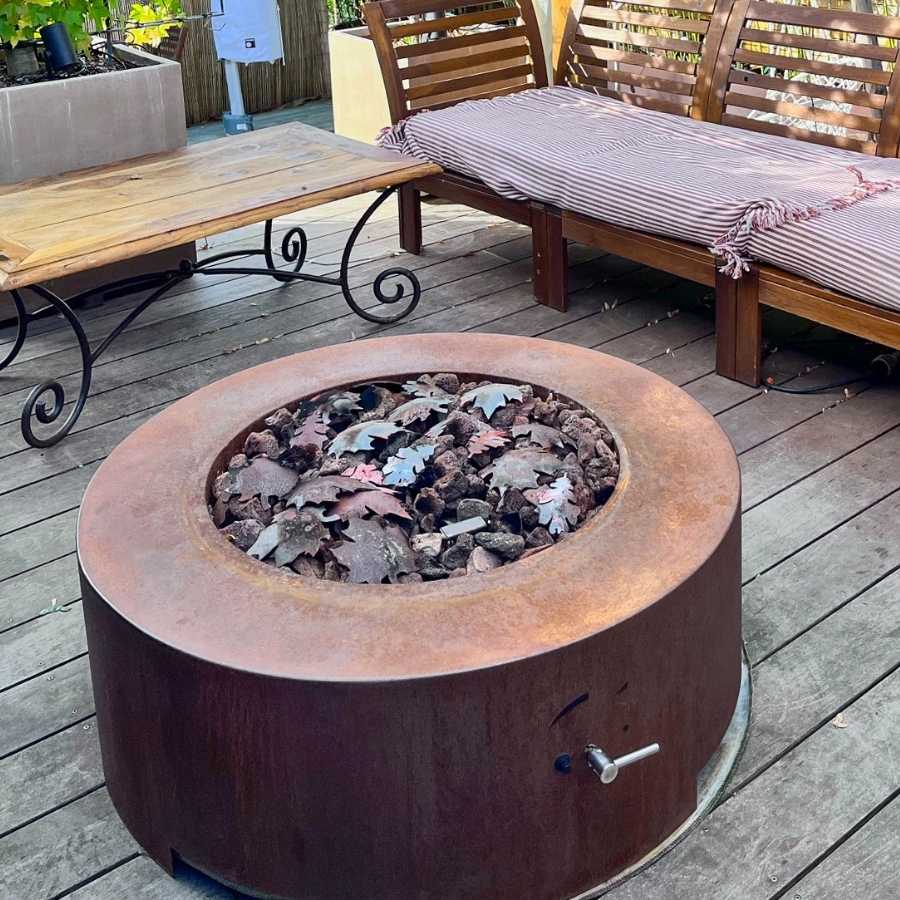 Brightstar Saturn Fire Pit Table | Premium Stainless Steel Finish