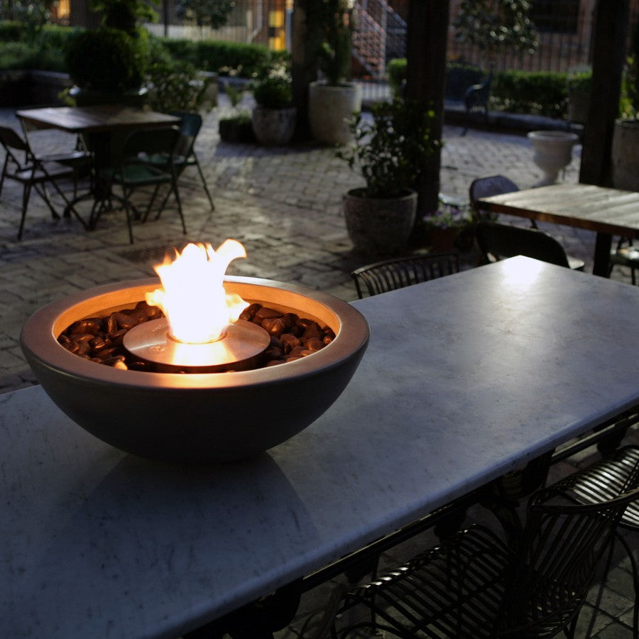 EcoSmart Mix 600 Bioethanol Fire Pit Bowl | Compact Modern Outdoor Fire